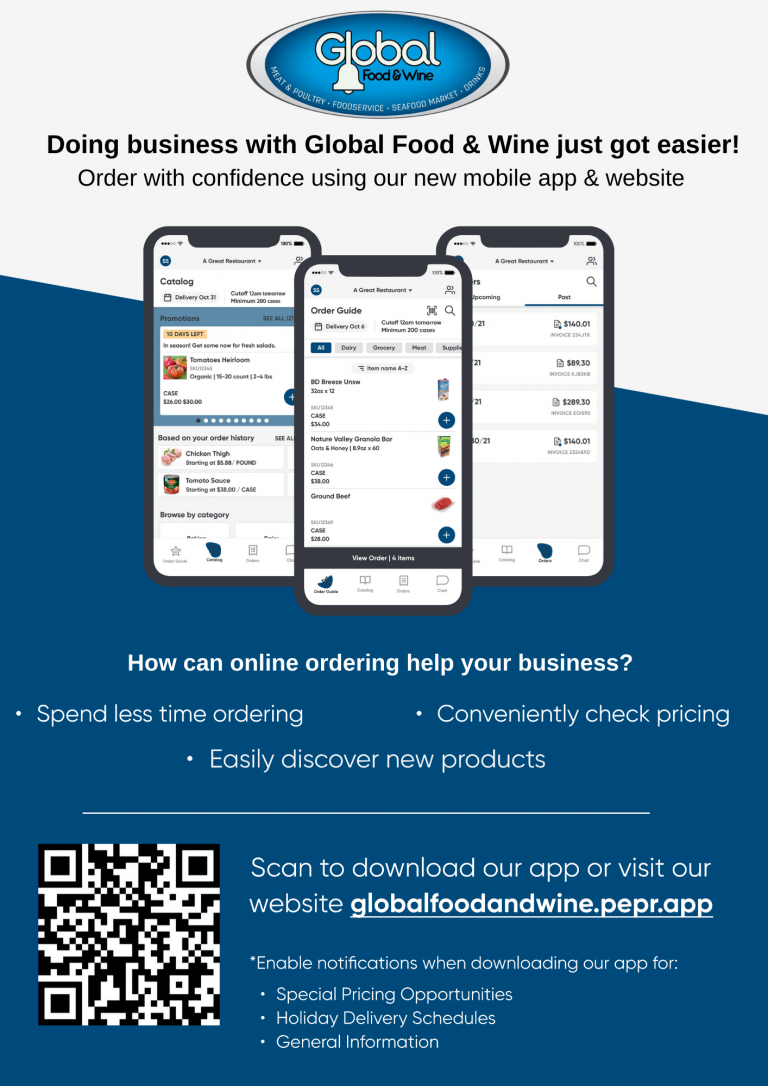 Online Ordering - Global Food & Wine Distribution